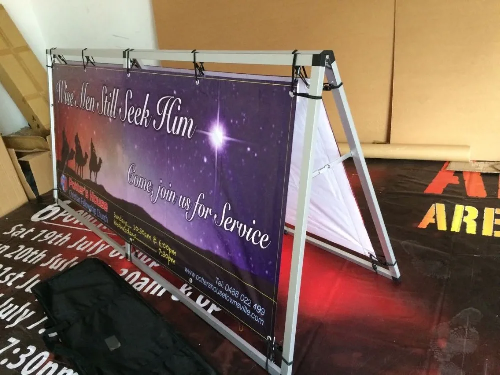 Outdoor A Frame Banner Stand W/banner Printing(free Shipping To ...