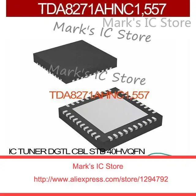 557 IC sintonizador DGTL CBL STB 40HVQFN tda8271ahnc1, 8271AHNC ...