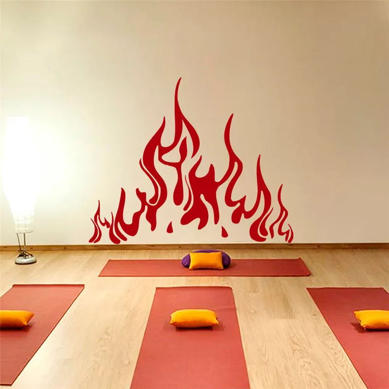 Special Wall Decals Fire Flame Decal Vinyl Sticker Fireplace Home Decor ...