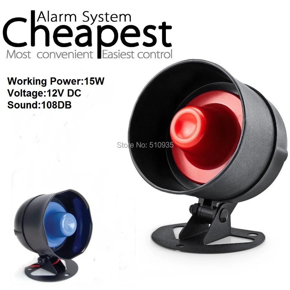 Electronic Siren 12V 15W Electric Car Truck Alarm Siren Horn Loud ...