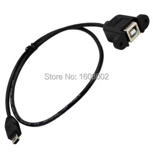 50 piezas X 50 cm Mini USB2.0 de USB a USB B hembra panel Cable de ...