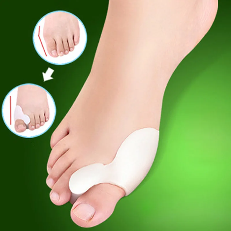 Silicone Toe Separator Unisex Foot Care Aid Reuse Silicone Gel Big Toe ...