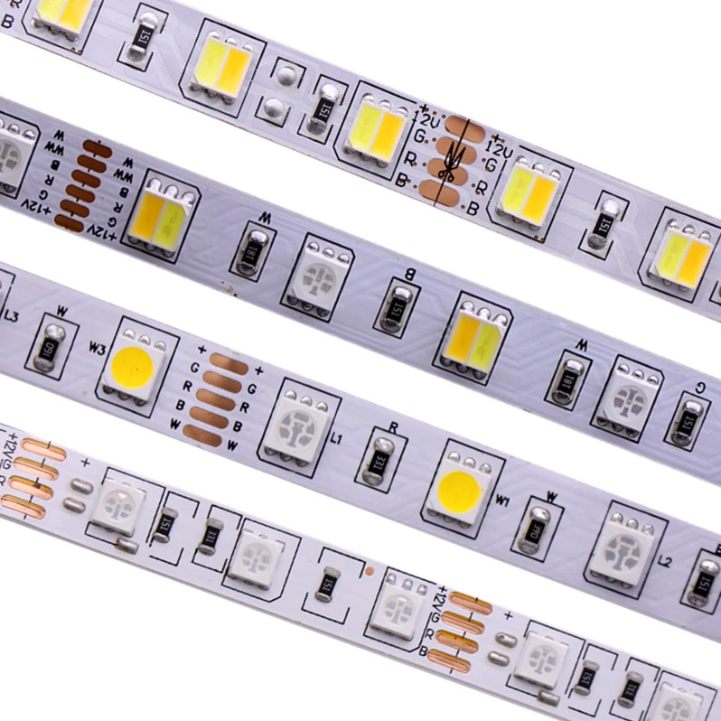 유연한 RGB LED 방수 스트립 조명, SMD 5050, 5m, 300LED, DC 12V, 24V, CCT, RGBCCT ...
