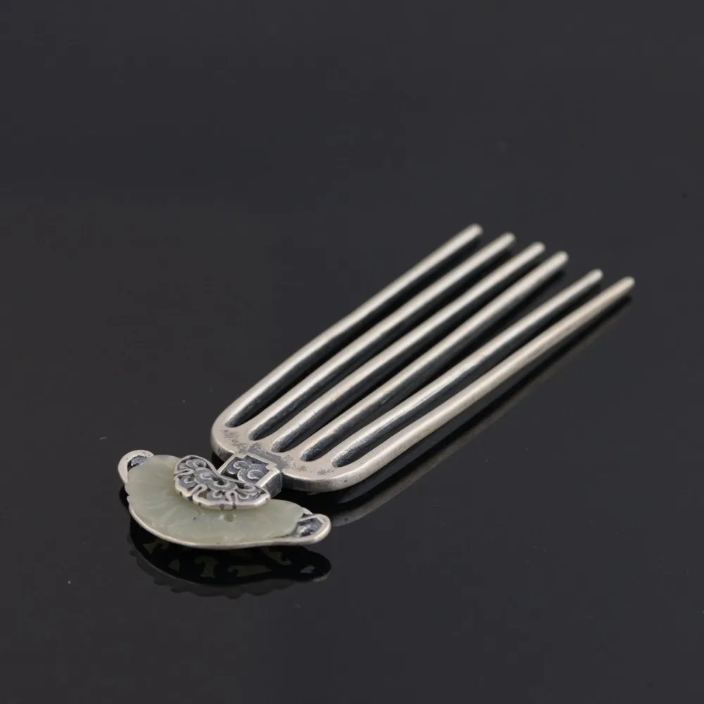 925 Sterling Silver Hair Pin Gift Women's Antique Hair Stick 9.2cm ...