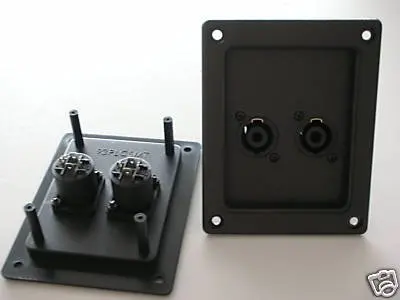 Speaker Cabinet Box Audio Cable Connector Plate Patch Front or Rear ...
