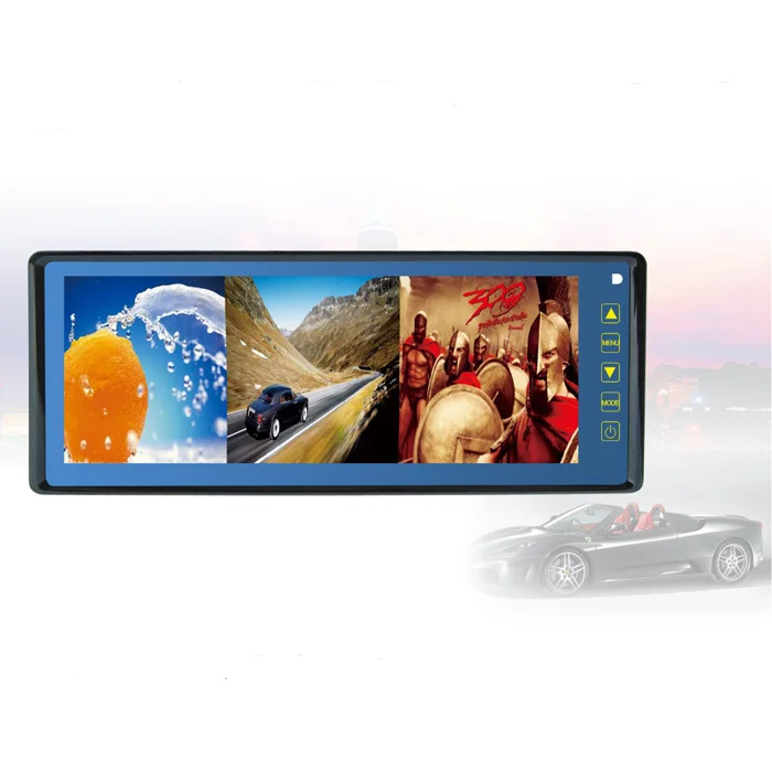 10.2'' TFT LCD 3 Split Screen Car Rearview Mirror Monitor with Touch ...