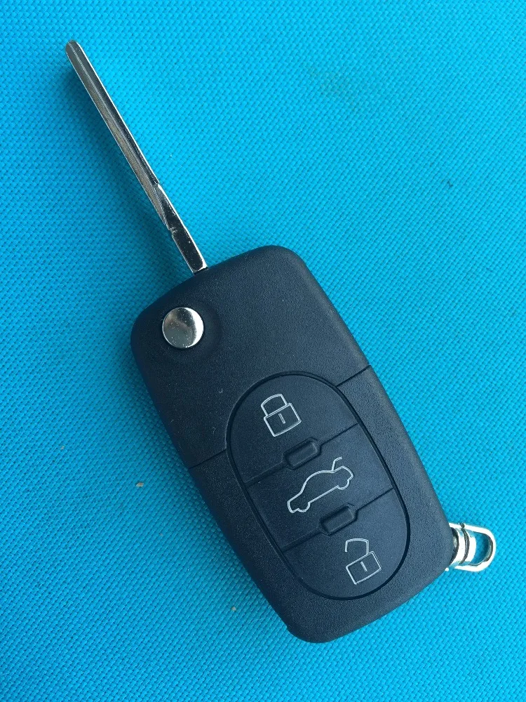 New Replacement 3 Buttons Flip Car Key Case Shell Fob Blank For Audi Tt ...