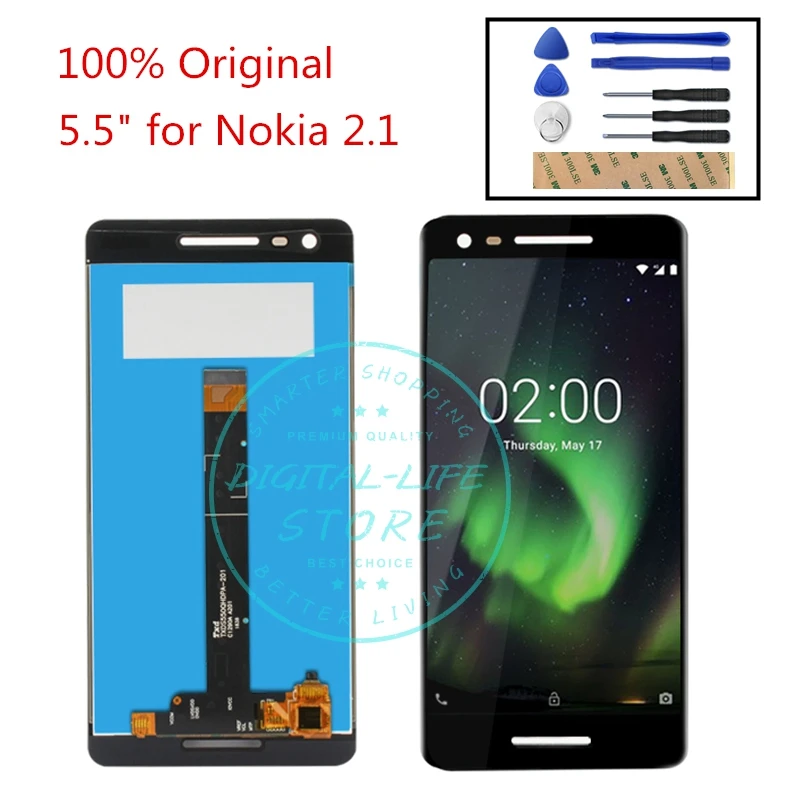 Original For Nokia 2.1 Lcd Display Touch Screen 5.5" For Nokia 2.1 Ta ...