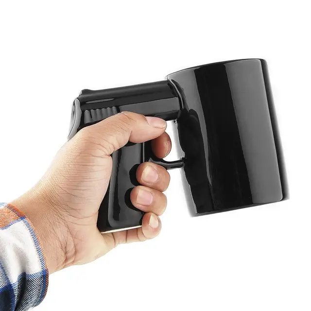 Aliexpress.com : Buy 1Piece Pistol Grip Cup Gun Handle Coffee Mug ...