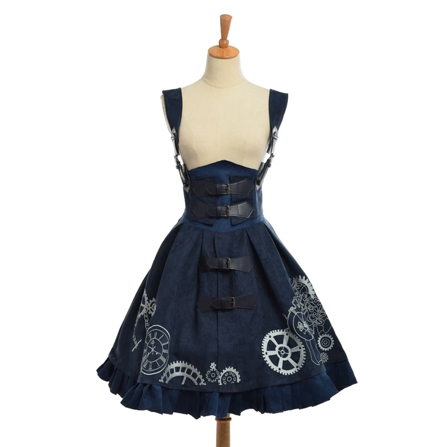 Steampunk Dresses Blue