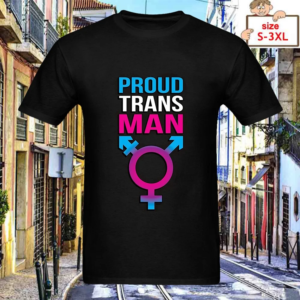 Fashion Brand Clothing Proud Trans Transgender Pride New Summer Cotton ...