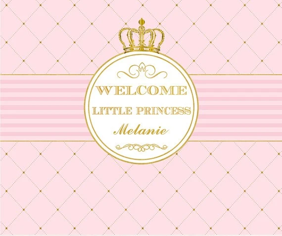 Pink And Gold Princess Background