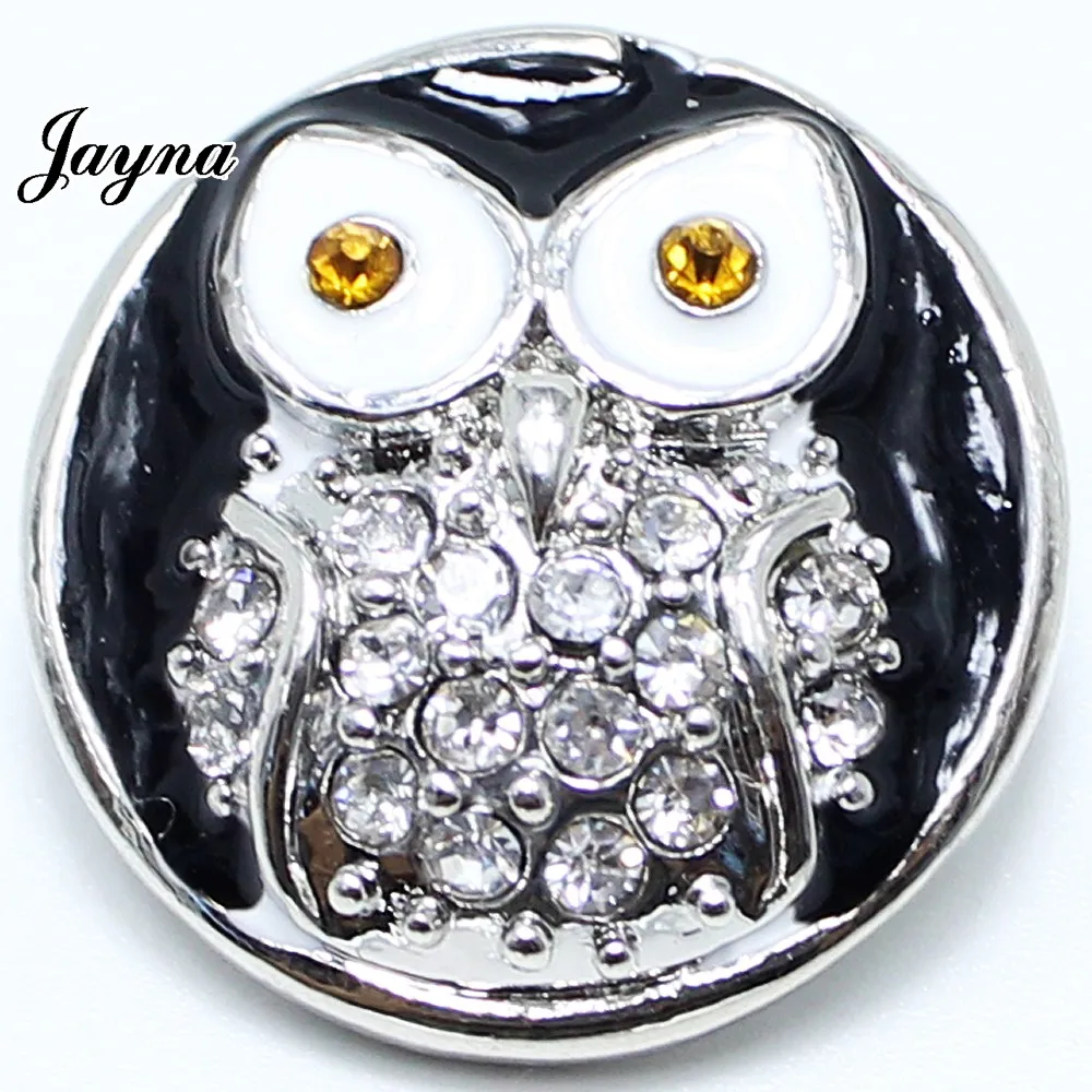 10pcs/lot High quality18mm Ginger Metal Snap charms Rhinestone Snaps ...