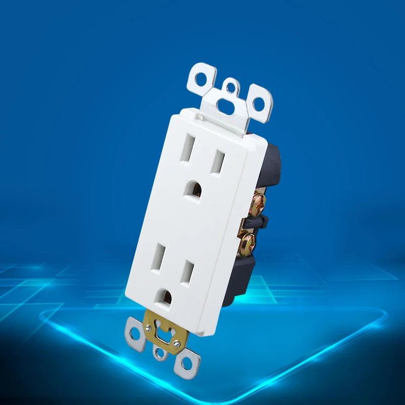 American Standard Power Socket 125V 15A Double American UL Socket NEMA5 ...