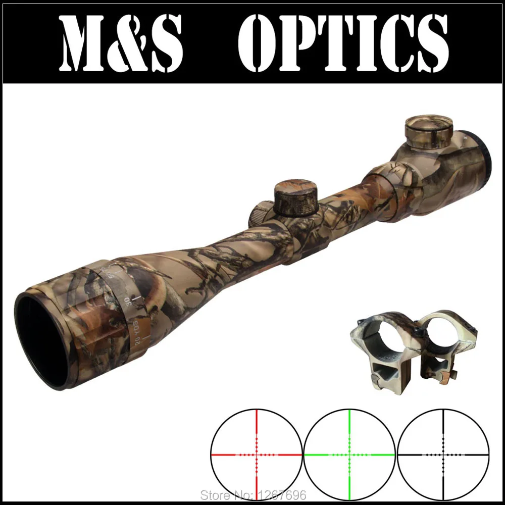 Optical Sight 3 9X50 AOEG Camouflage Red Green Dot Airgun Hunting ...