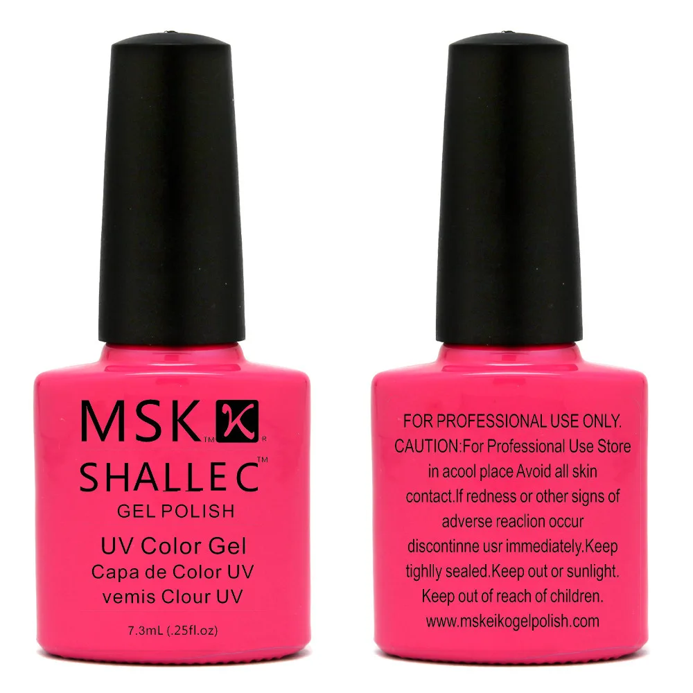 MSK Soak off UV Led Gel Polish Long lasting Nail Art 7.3ml 0.25floz 40519 Hot Pop Pink|pop art ...