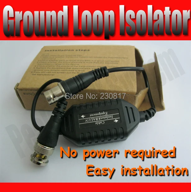CCTV Camera Video Balun Ground Loop Isolator Coaxial Cable BNC Balun ...