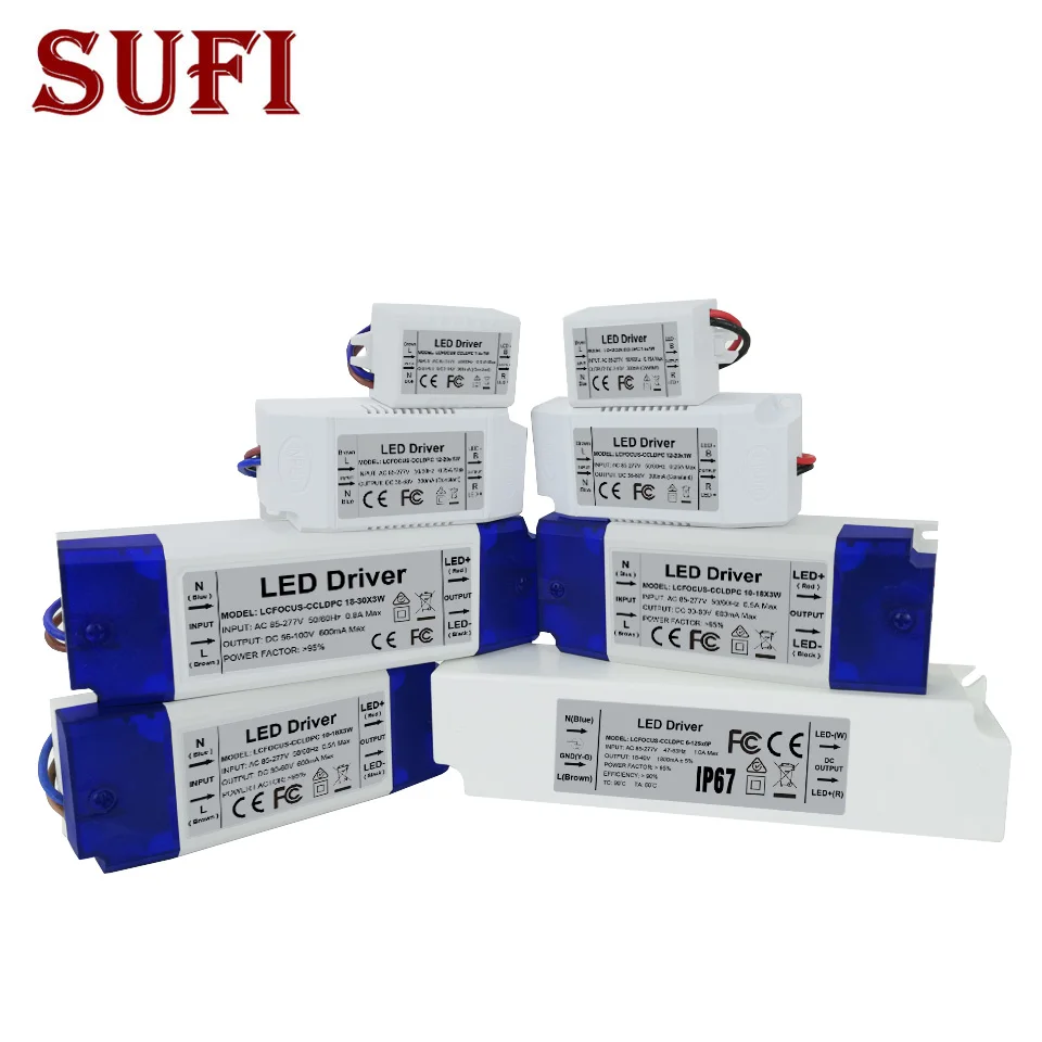 1W 3W 5W 10W 20W 36W 50W 60W 80W Constant Current External LED Driver ...