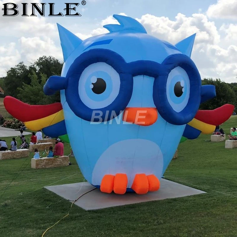 Hot-sale-giant-customized-blue-inflatable-night-owl-lovely-inflatable ...