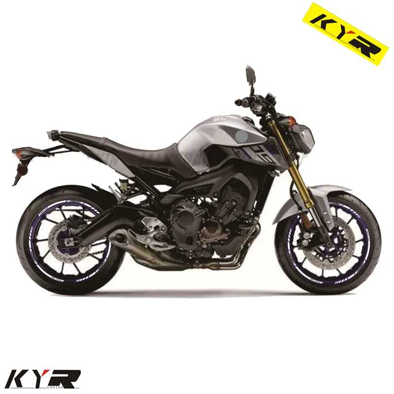 12 X Thick Edge Outer Rim Sticker Stripe Wheel Decals FIT all YAMAHA MT ...