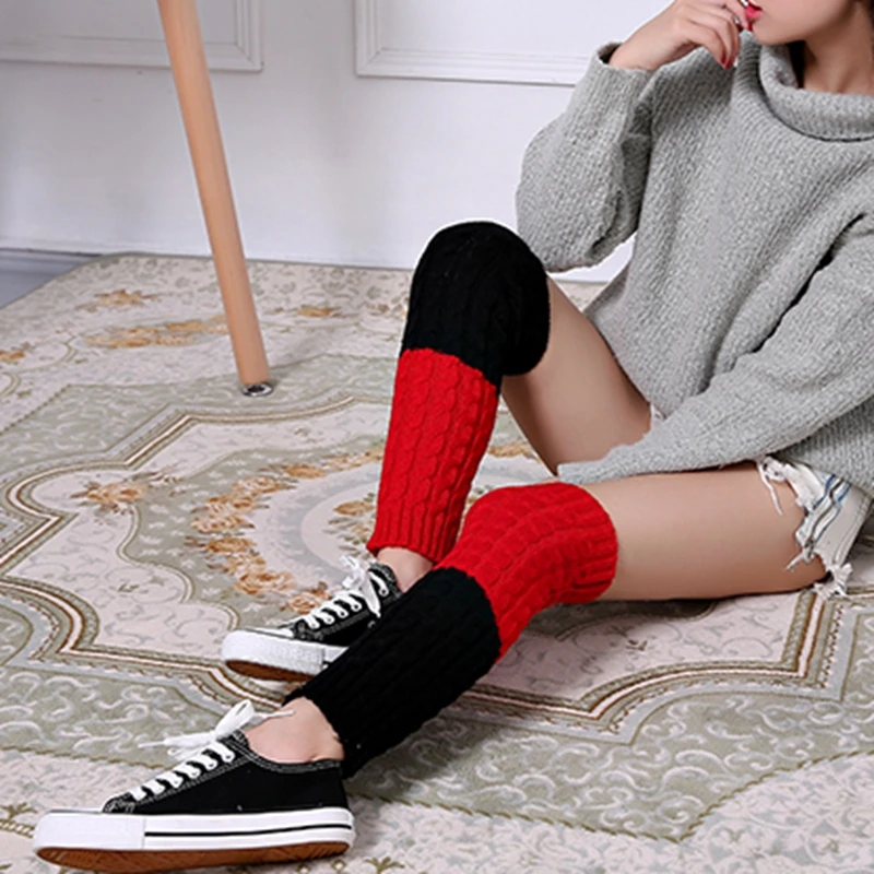 Newly Fashion Woman Girl Female Thicker Winter Warmer High Knee Socks