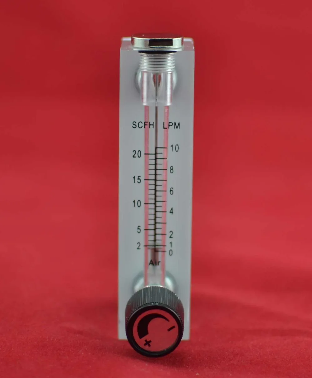 LZM-6T 1-10LPM/2-20SCFH panel type acrylic flowmeter(flow meter) with ...