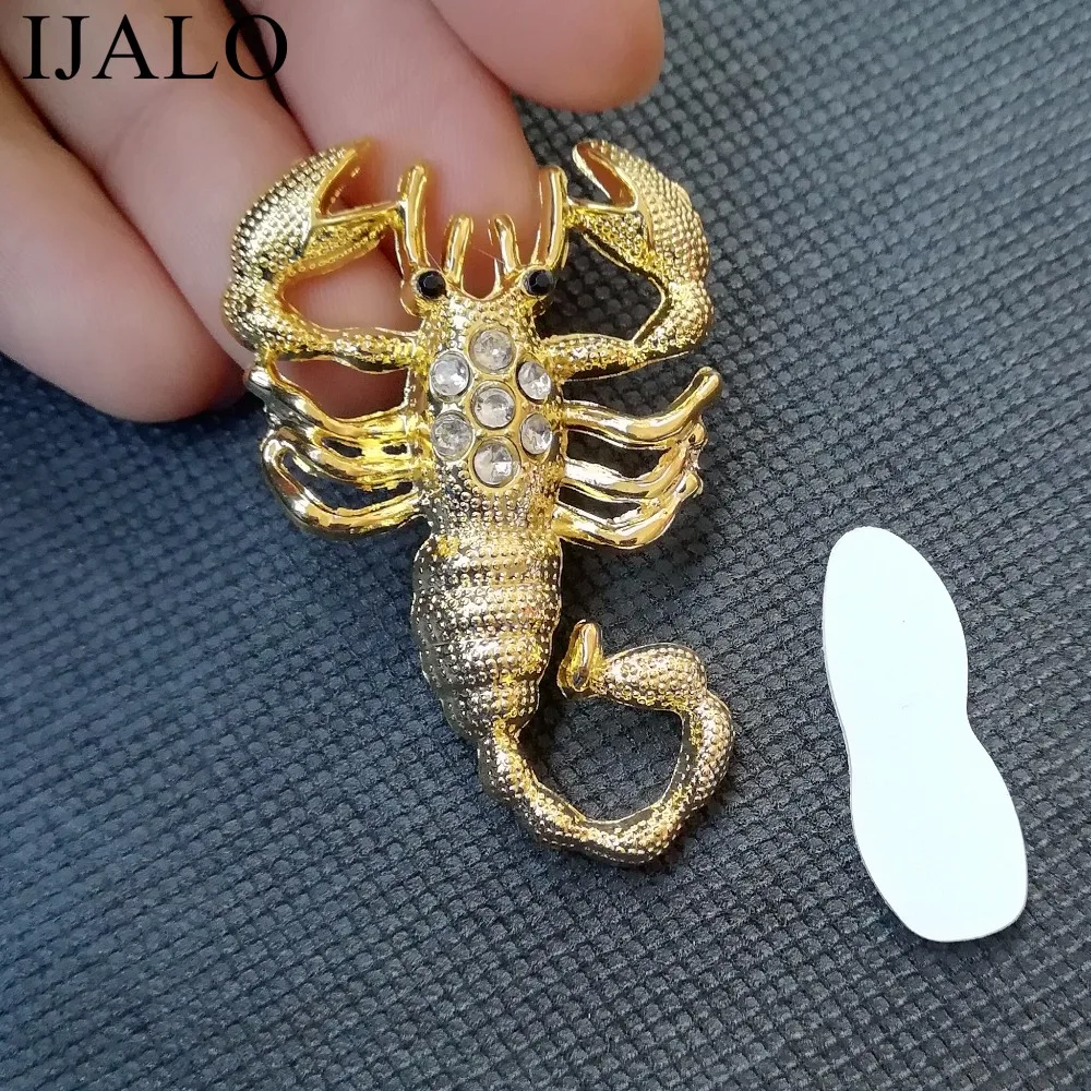 Cute-Small-Scorpion-Metal-Car-Emblem-Badge-Sticker-Metal-Car-Badge-With ...