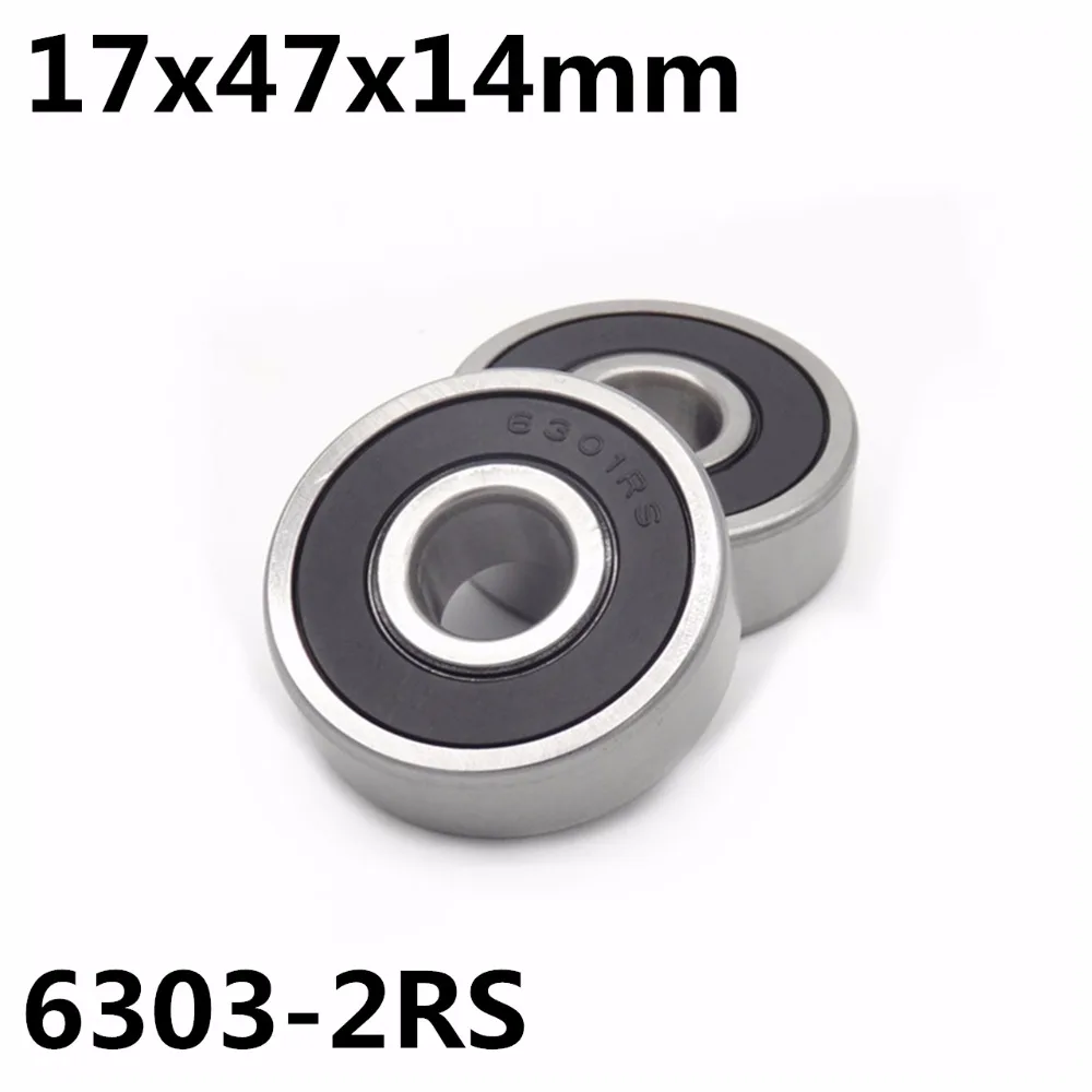 고품질 홈 볼 베어링, 6303 2RS 볼 베어링, 17x47x14mm, 1 개, 6303RS 6303|수염| - AliExpress