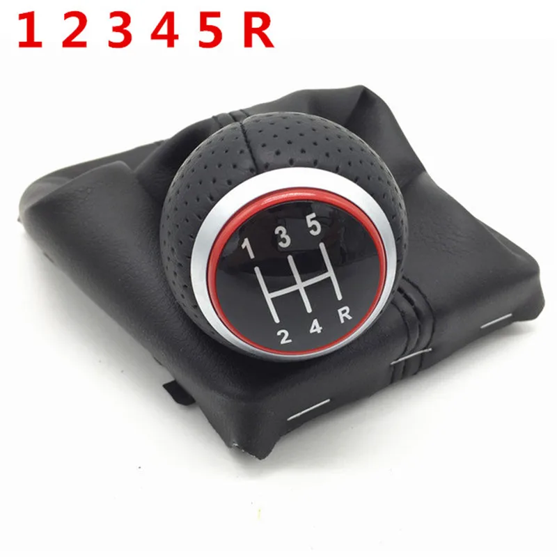 5/6 Speed MT Manual Gear Shift Knob Lever Stick Arm Pen Gaiter Boot ...