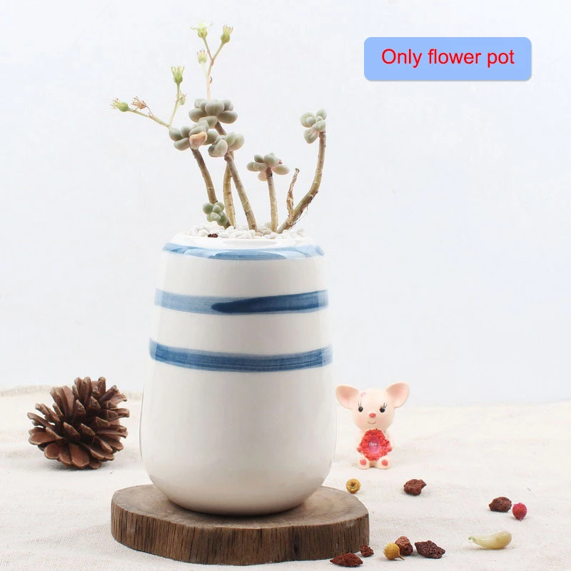 Керамический цветочный горшок для суккулентов горшок милый зеленый ...