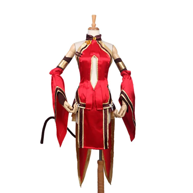 Games Fate Grand Order Sun Wukong Gudao Gudako Orange Dress Conceptual ...