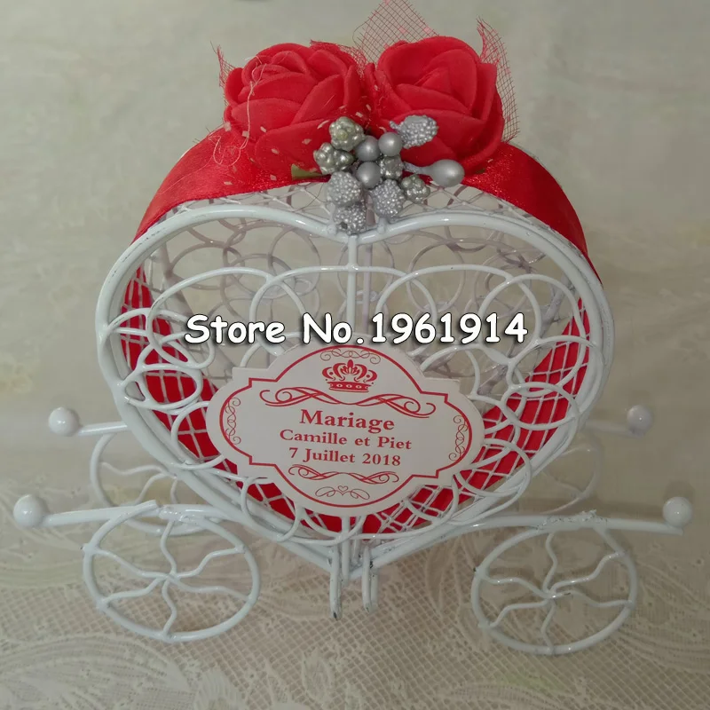 Fashion Europe Iron Carriage Candy Box, Baby Favour Love Candy Box ...