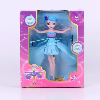 Newest Flying Fairy Dolls Elsa Toy Infrared Induction Control Flying ...