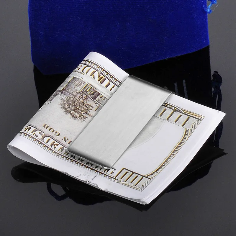 Ausuky Multifunction Stainless Steel Money Clip Slim Pocket Purse Cash ...