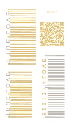 VHC77 2015 Novo Projeto do Ouro do Símbolo de Código de QR code código ...