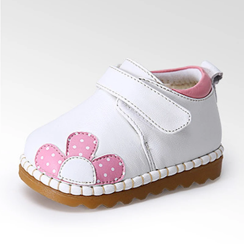 New Fashion Cotton Padded Shoes Children Red Big Flower Decoration Lovely Cute Soft Keep Warm ...