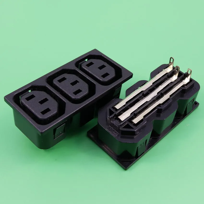 YuXi IEC 320 C13 Triple Electrical Socket IEC320 C13 three position ...