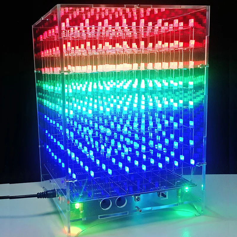 Diy electronic 3D multicolor led light cubeeds kit with Excellent ...