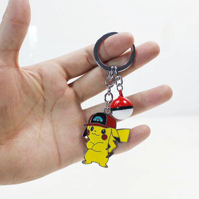 Pokemon Pikachu Anime Metal Keychain - KawaiiMerch.com