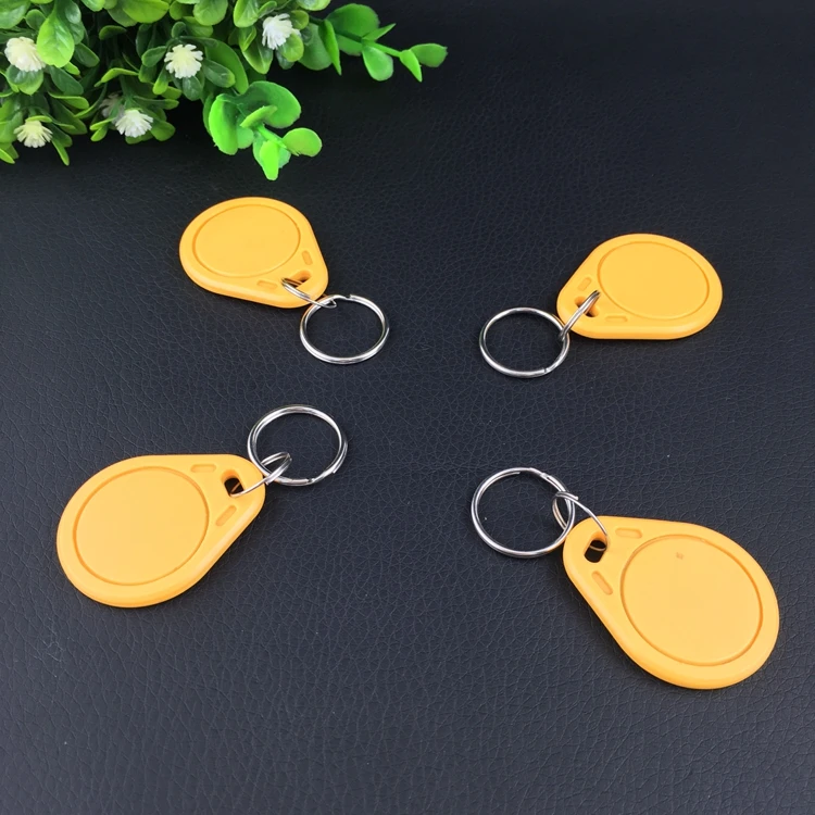 100pcs IC 13.56MHz key Proximity Control Entry Access S50 Key Ring PVC ...