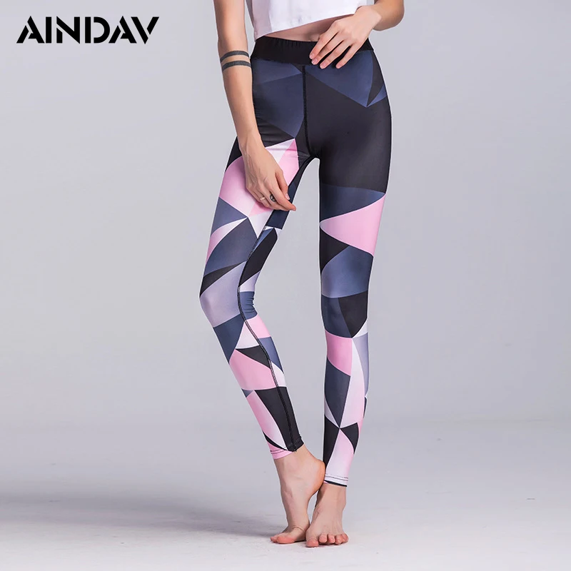 Купить aindav с геометрическим рисунком леггинсы спорт пуш-ап кальсоны ...