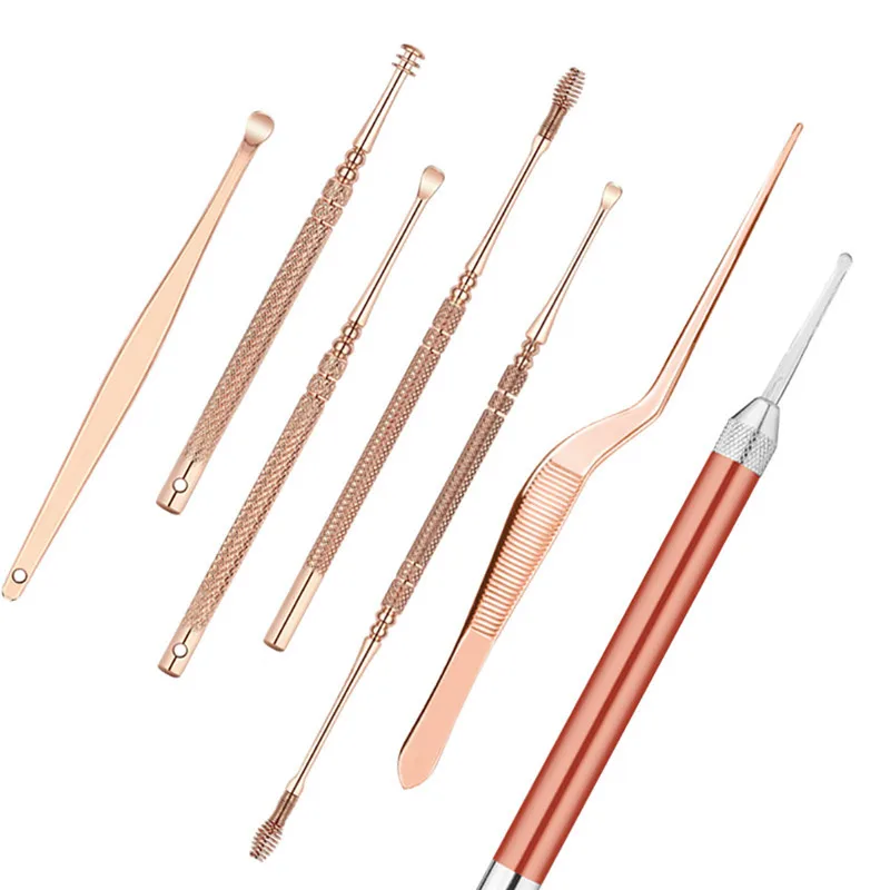 MISSROSE-Facial-ear-cleaning-7Pcs-Earpick-Ear-Wax-Curette-Remover-Ear ...