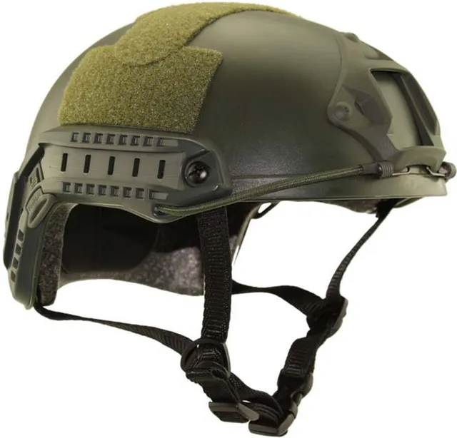 Men's Airsoft Tactical Fast MH Standard Army Black Helmet Bike Cycling ...