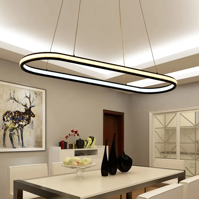High-brightness Double-sided Lighting Restaurant Led Chandelier Living ...