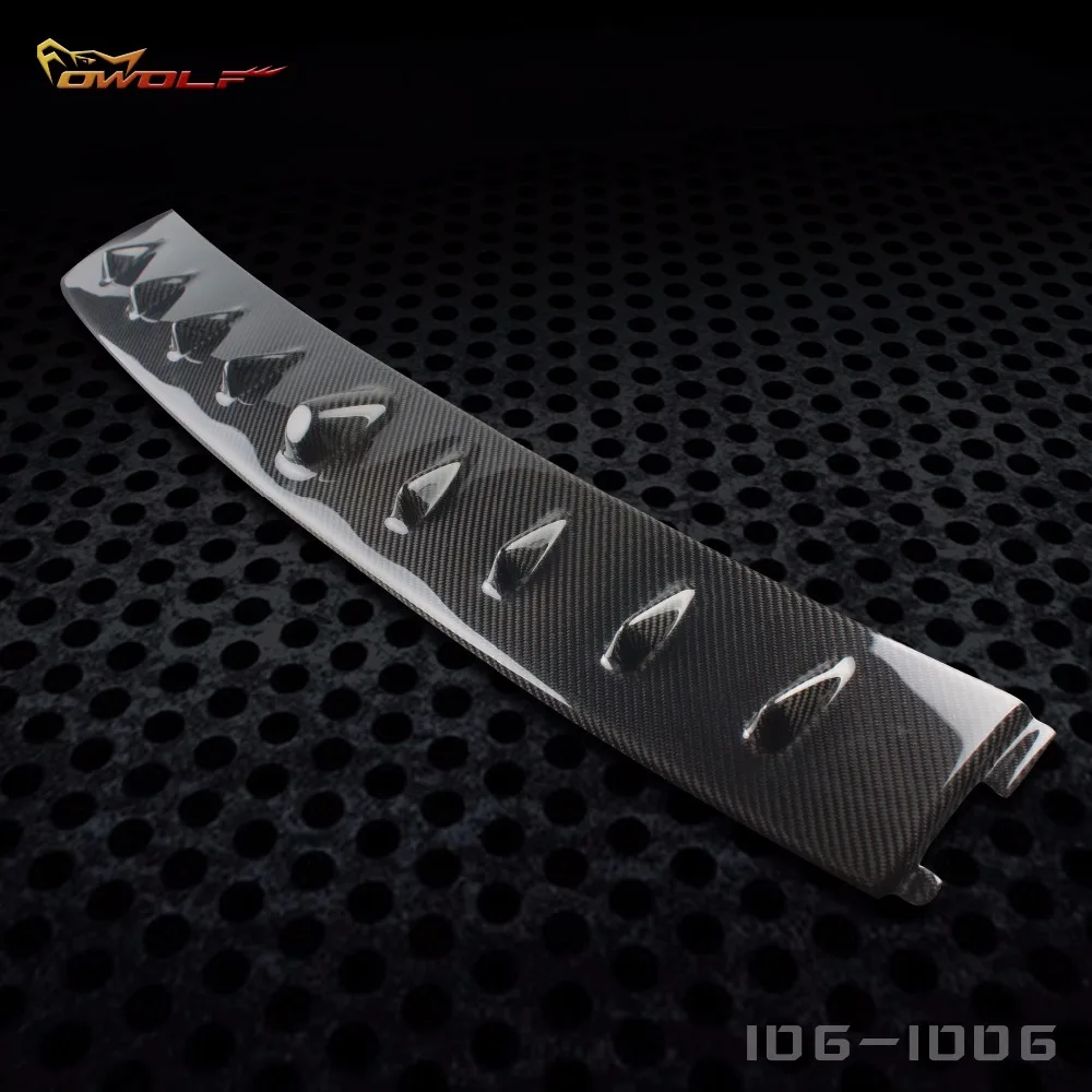 Carbon Fiber Shark Fin Rear Roof Spoiler Wing For Mitsubishi Lancer ...