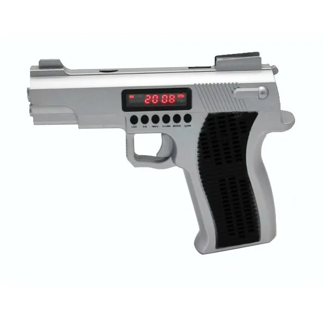 Free shipping mini sound Toy pistol gun card mini speaker portable mp3 ...