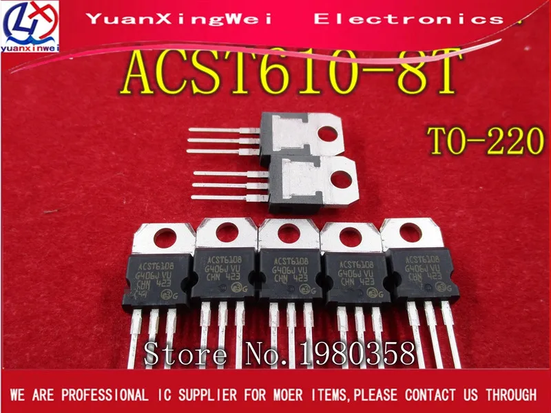 ACST610 8T ACST6108 TO220 10PCS|10pcs| - AliExpress