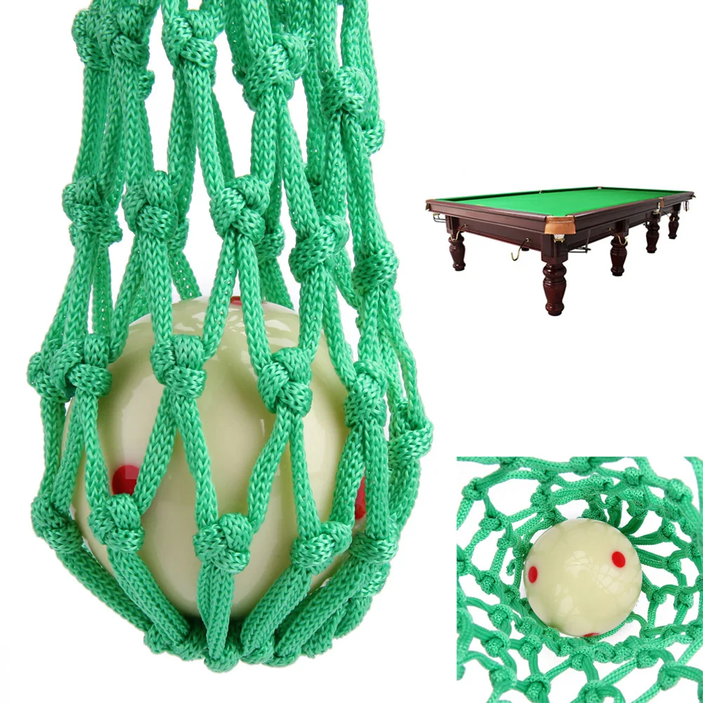6 Pcs Lot Green Billiard Pocket Pool Snooker Table Nylon Mesh Net Bags