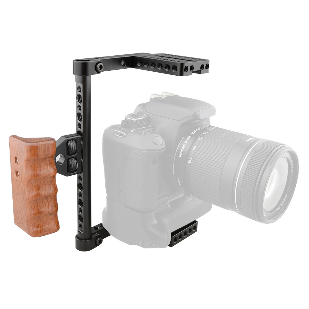 Cammate DSLR камера клетка протектор стабилизатор Топ Ручка деревянная ...