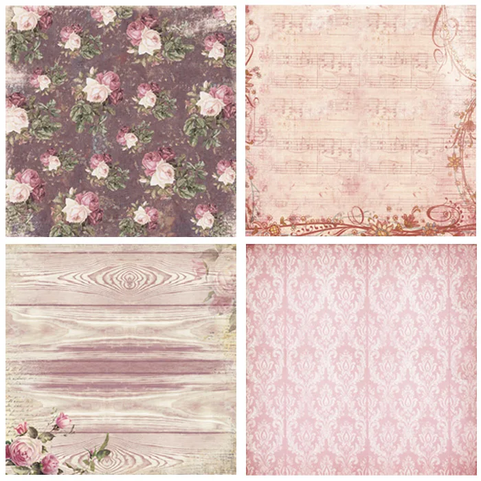 15.2cm dream pink pattern scrapbooking paper sheets for girl diy ...